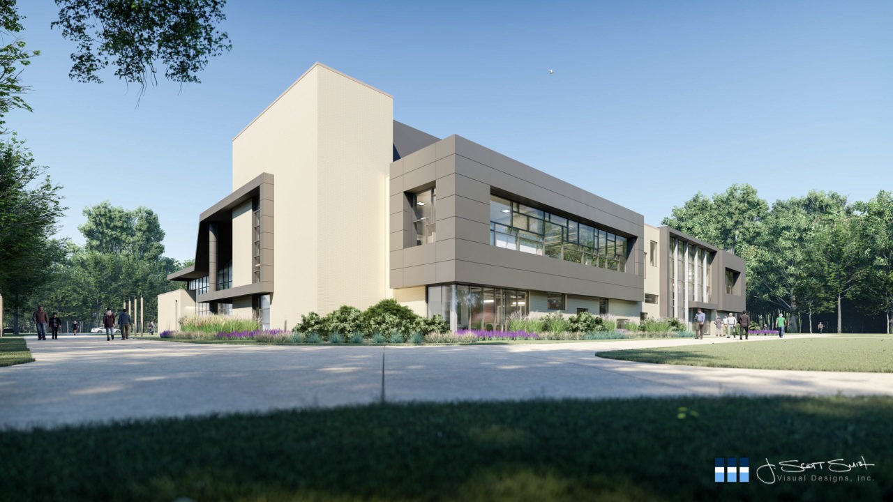 3D Design Renderings in Revit for NMC Innovation Center