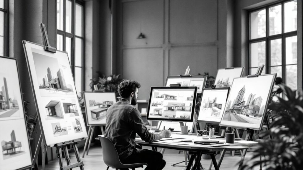 How to Create Impressive Architectural Monochromatic Renderings: A Step-by-Step Guide - J Scott ...